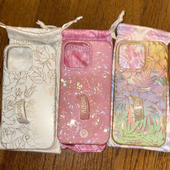 Loopy Case | Cell Phones & Accessories | Loopy Case Set Of 3 White Pink ...